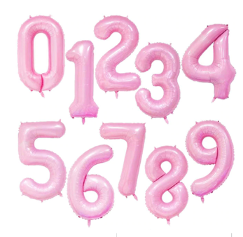 Balões Número 2 - Rosa Claro 40" :: veryimportantparty